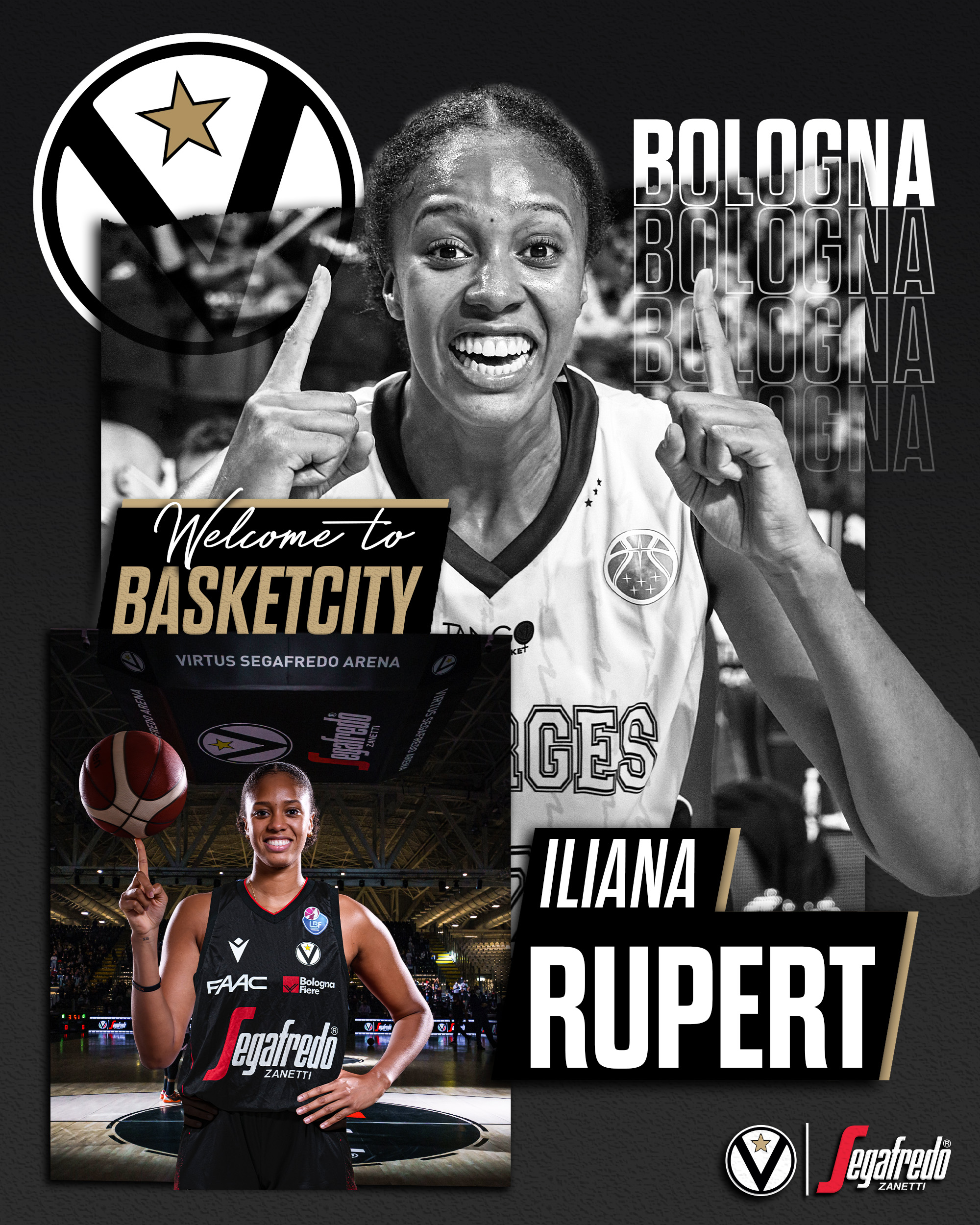 ILIANA RUPERT NEW PLAYER FOR VIRTUS SEGAFREDO BOLOGNA WOMEN’S TEAM